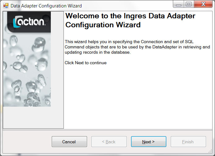 Actian Ingres 12.0 | Integration with Visual Studio