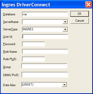 Actian Ingres 12.0 | ODBC User Authentication